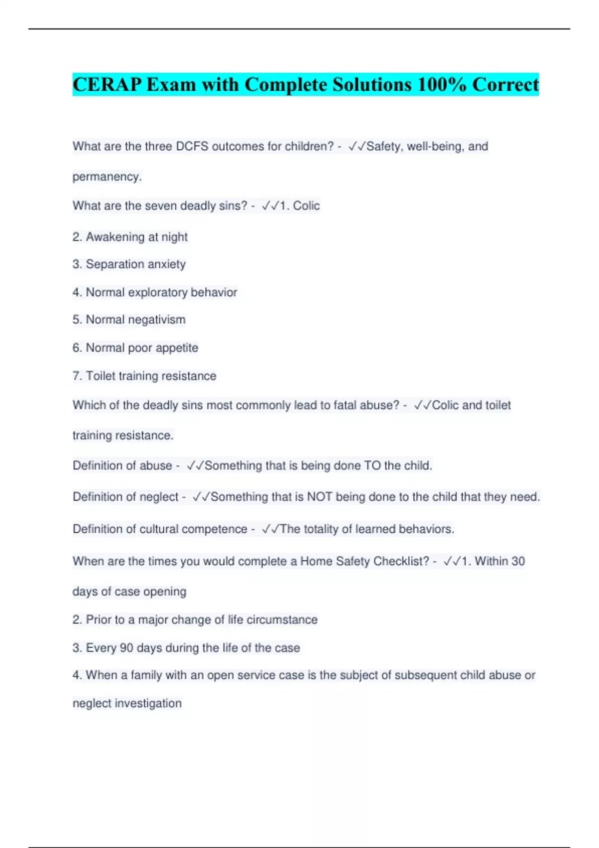 CERAP Test Questions and Answers Already Passed - CERAP - Stuvia US