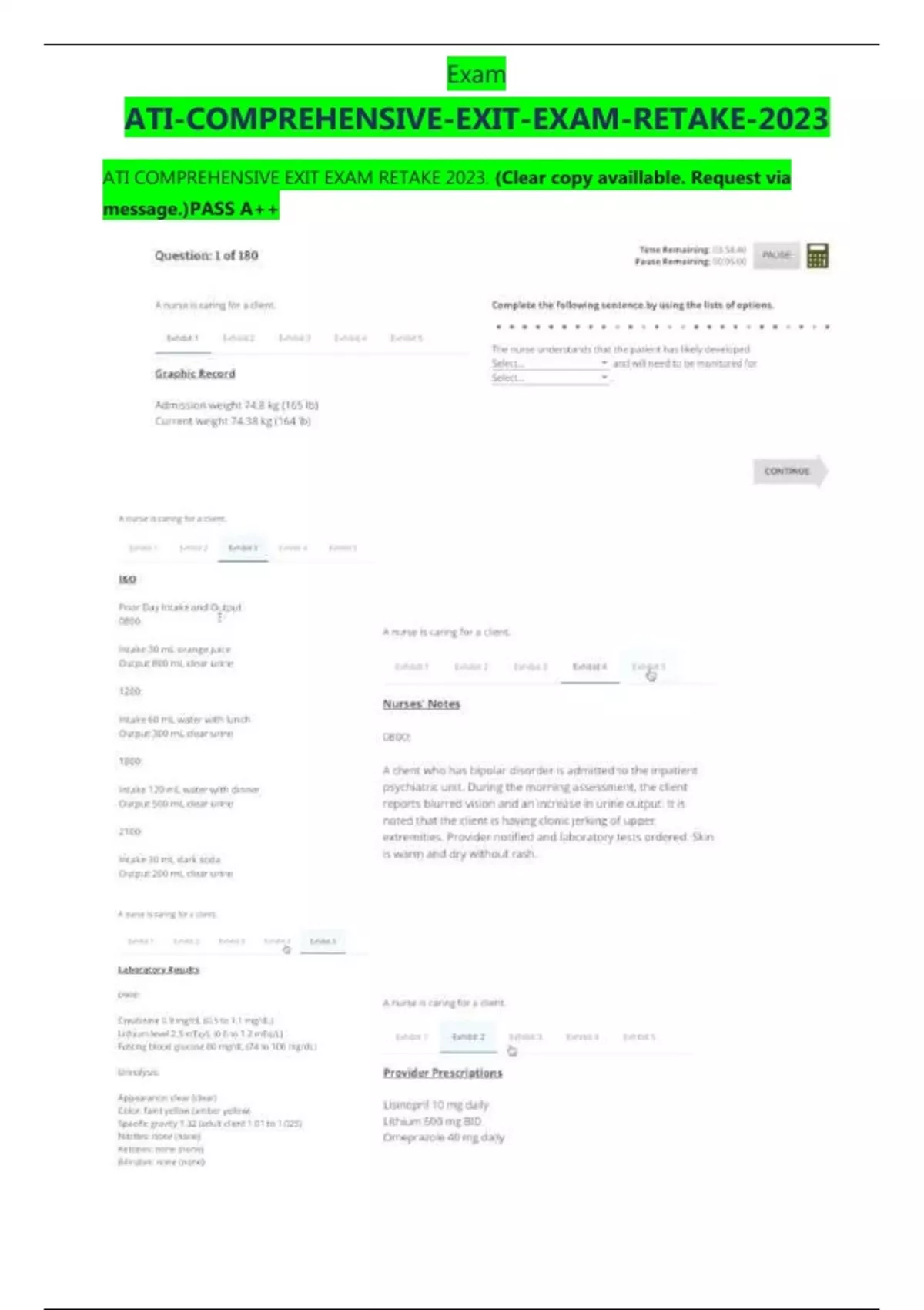 ATI-COMPREHENSIVE-EXIT-EXAM-RETAKE-2023 ATI COMPREHENSIVE EXIT EXAM ...