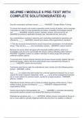 SEJPME I MODULE 6 PRE-TEST WITH COMPLETE SOLUTIONS(RATED A) - SEJPME I ...