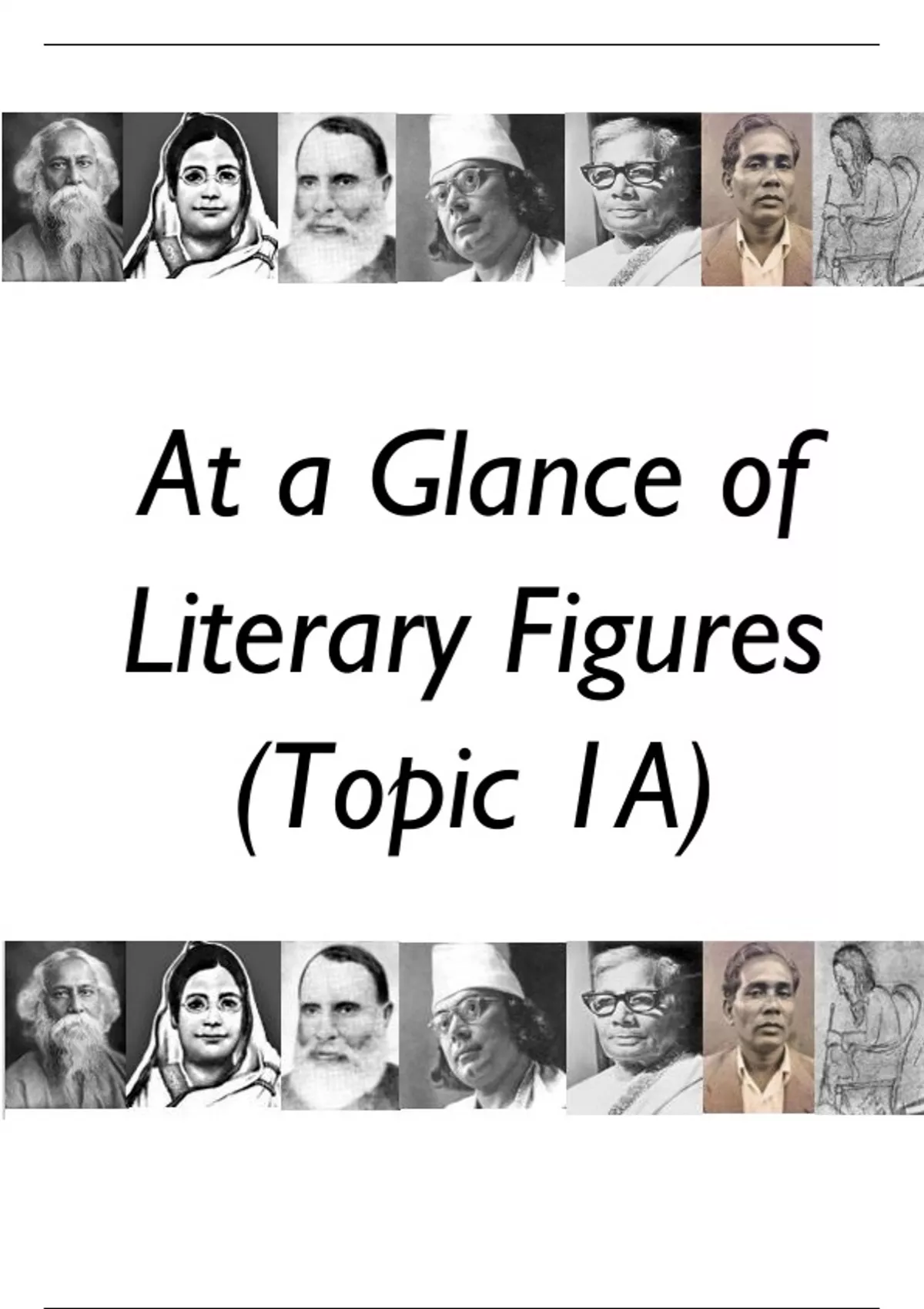 Summary Can"t memorise? Don"t worry read this note. Literature Figures ...