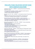 PRSA APR; PUBLIC RELATIONS HISTORY EXAM WITH COMPLETE SOLUTIONS - PRSA ...
