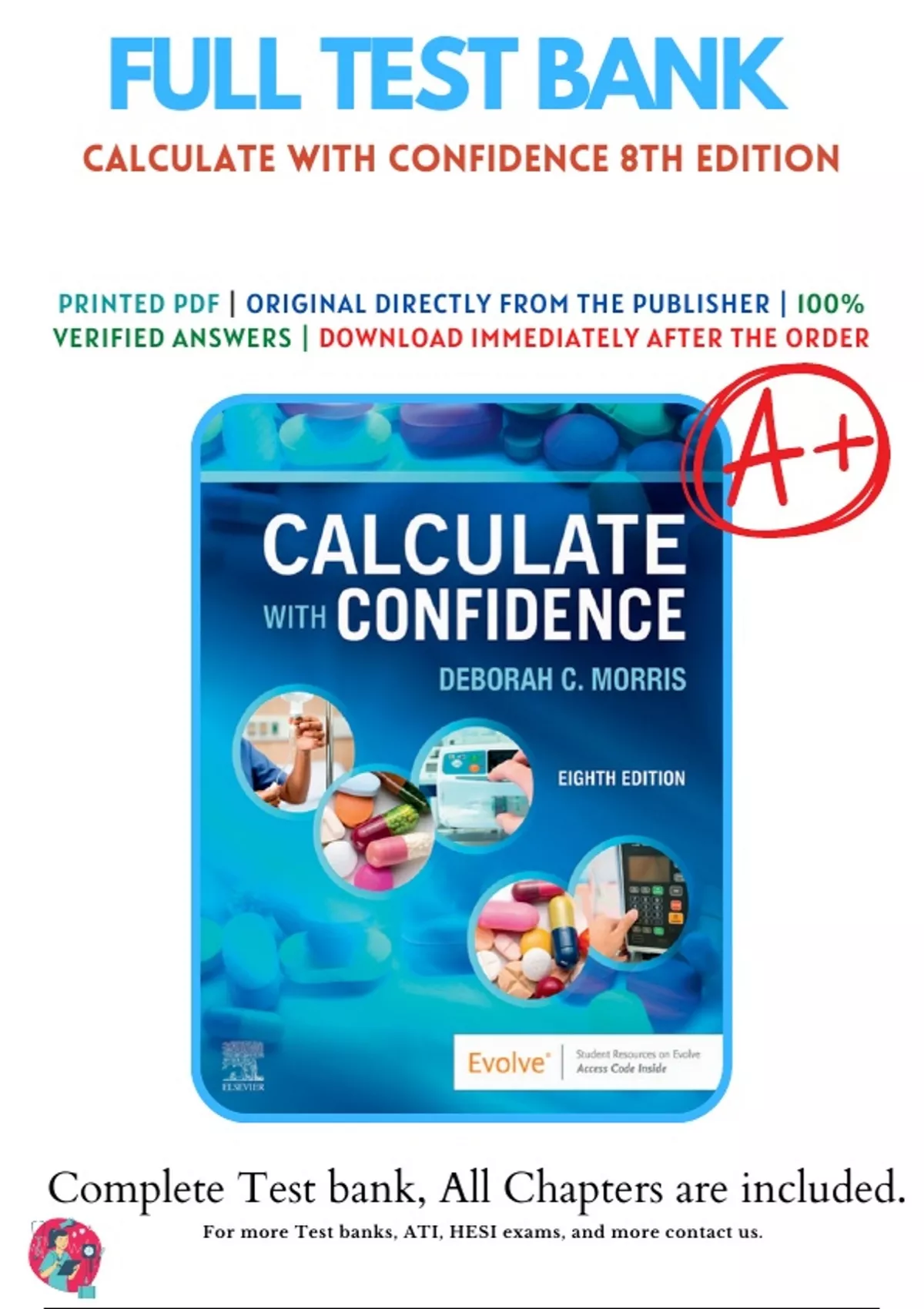 Test Bank for Calculate with Confidence 8th Edition by Deborah Gray ...