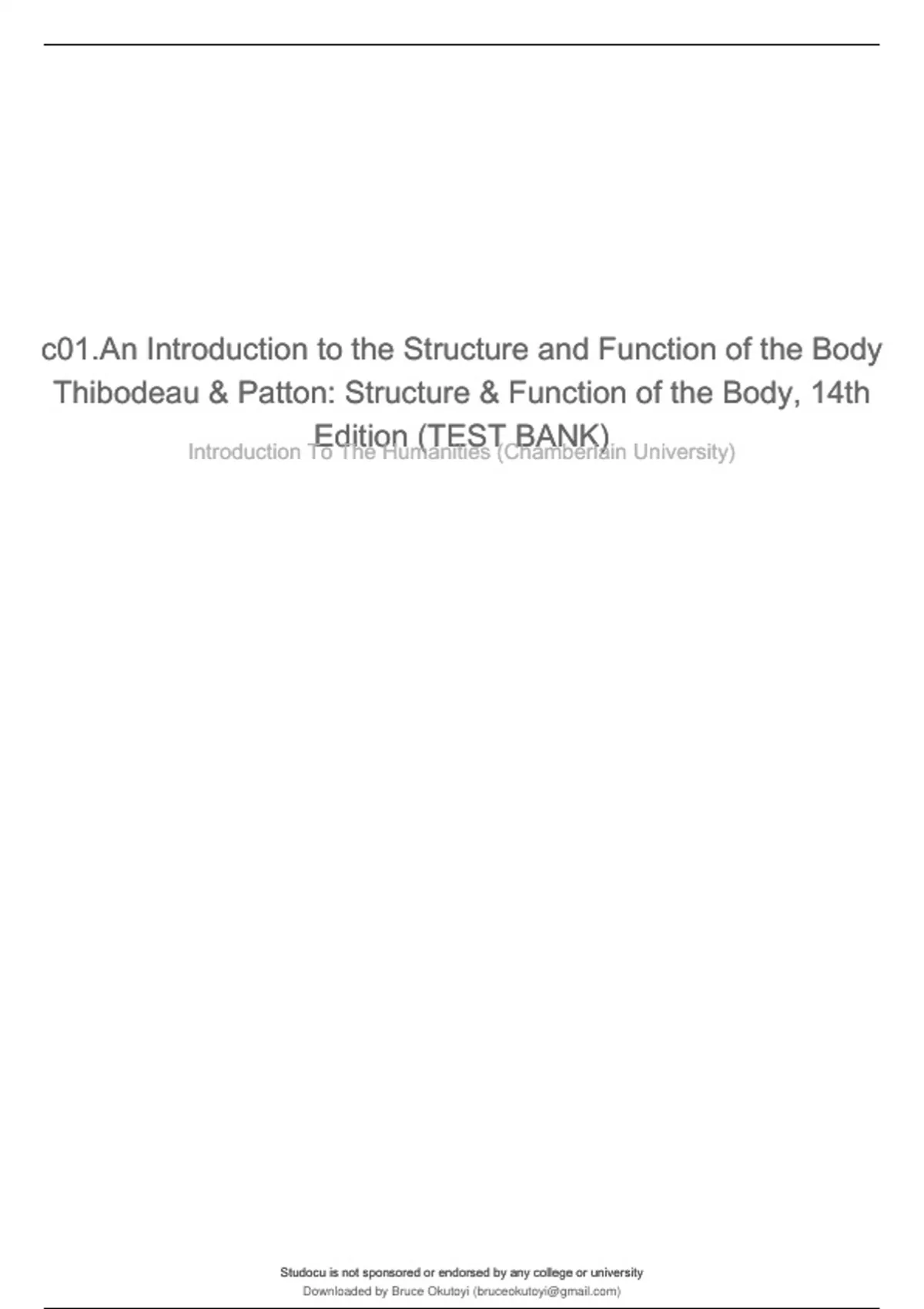 c01.An Introduction to the Structure and Function of the Body Thibodeau ...