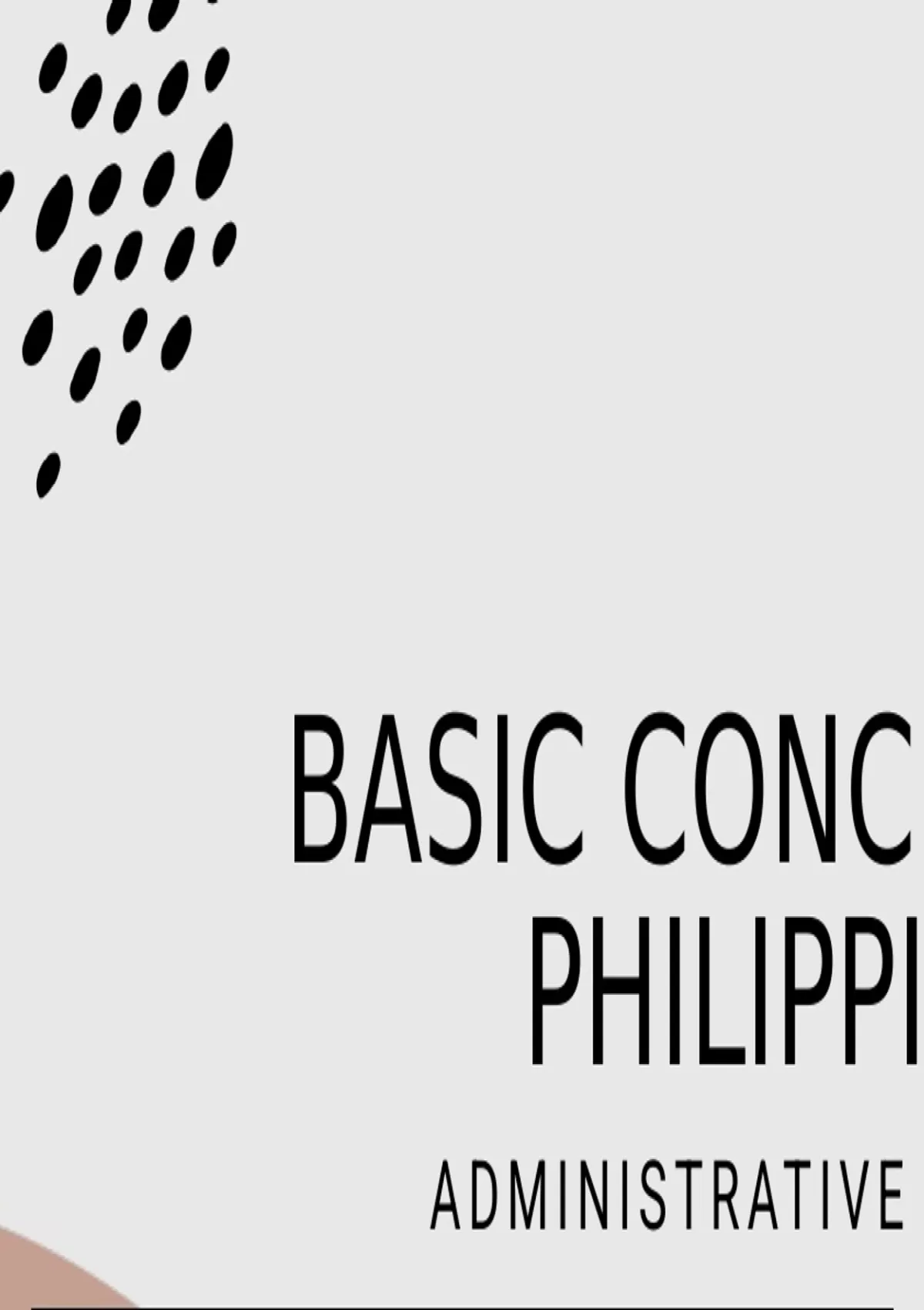 Basic Concepts in the Philippine Administrative System - CSU - Stuvia US