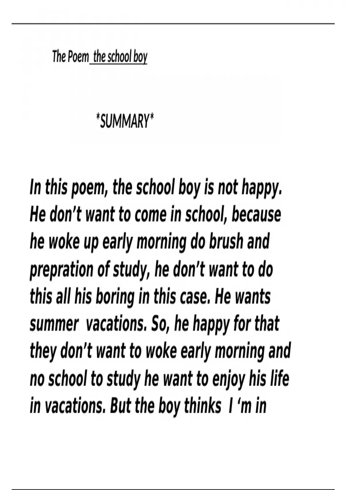 Summary class 8 NCERT english chapter the fight - Stuvia US