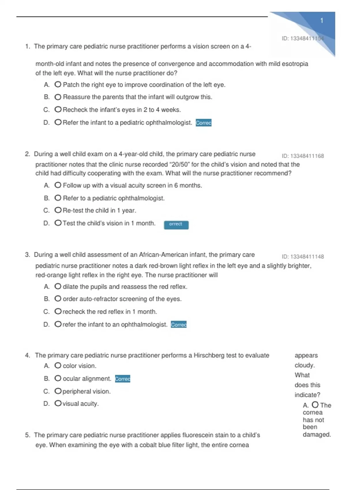 NURS 629 MVU EXAM PRACTICE 1 QUESTIONS & CORRECT ANSWERS LATEST NEW ...