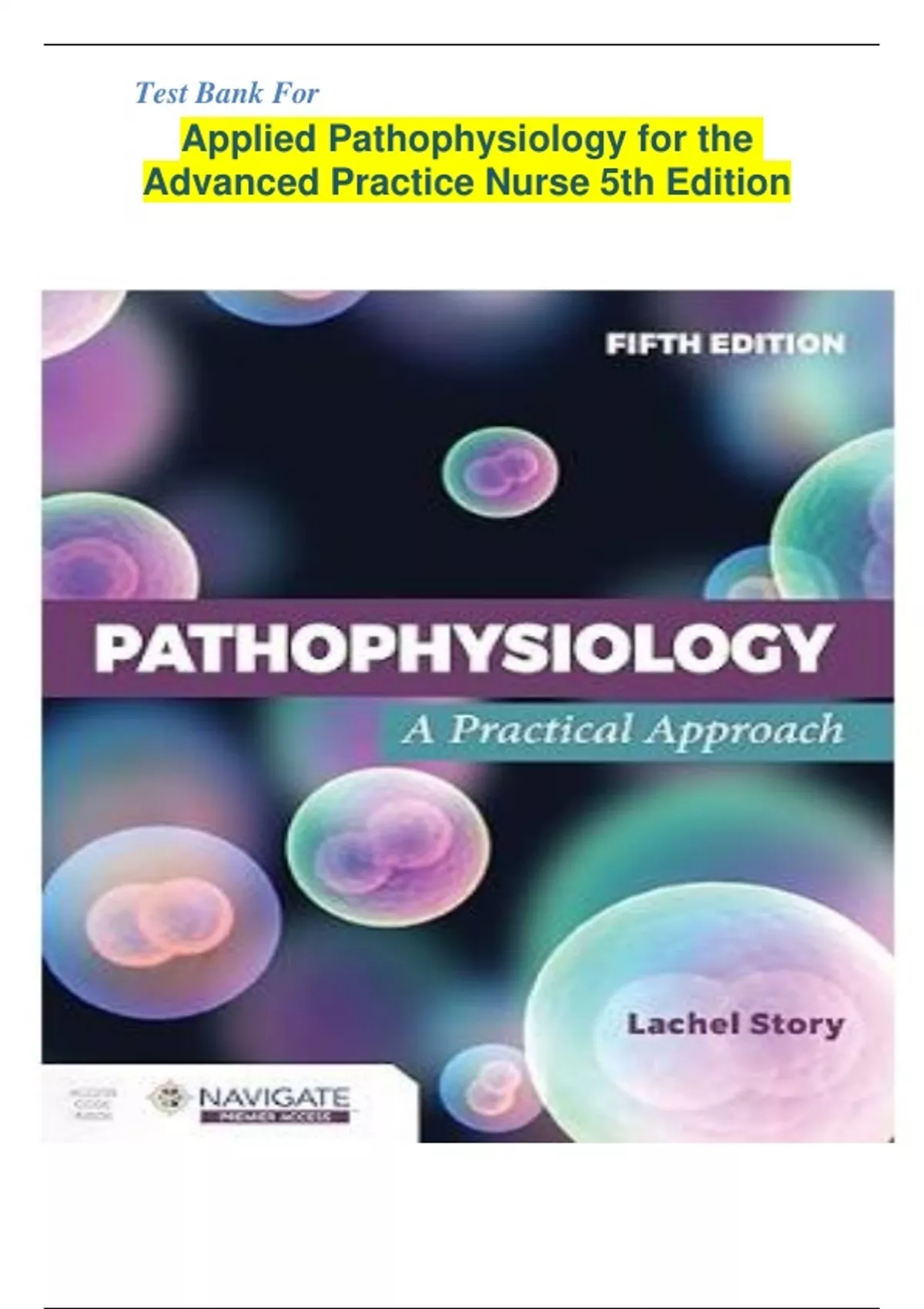 Test Bank Applied Pathophysiology for the Advanced Practice Nurse 5th ...