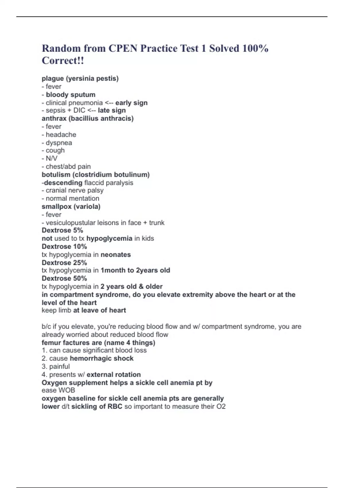 Random from CPEN Practice Test 1 Solved 100% Correct!! - CPEN - Stuvia US