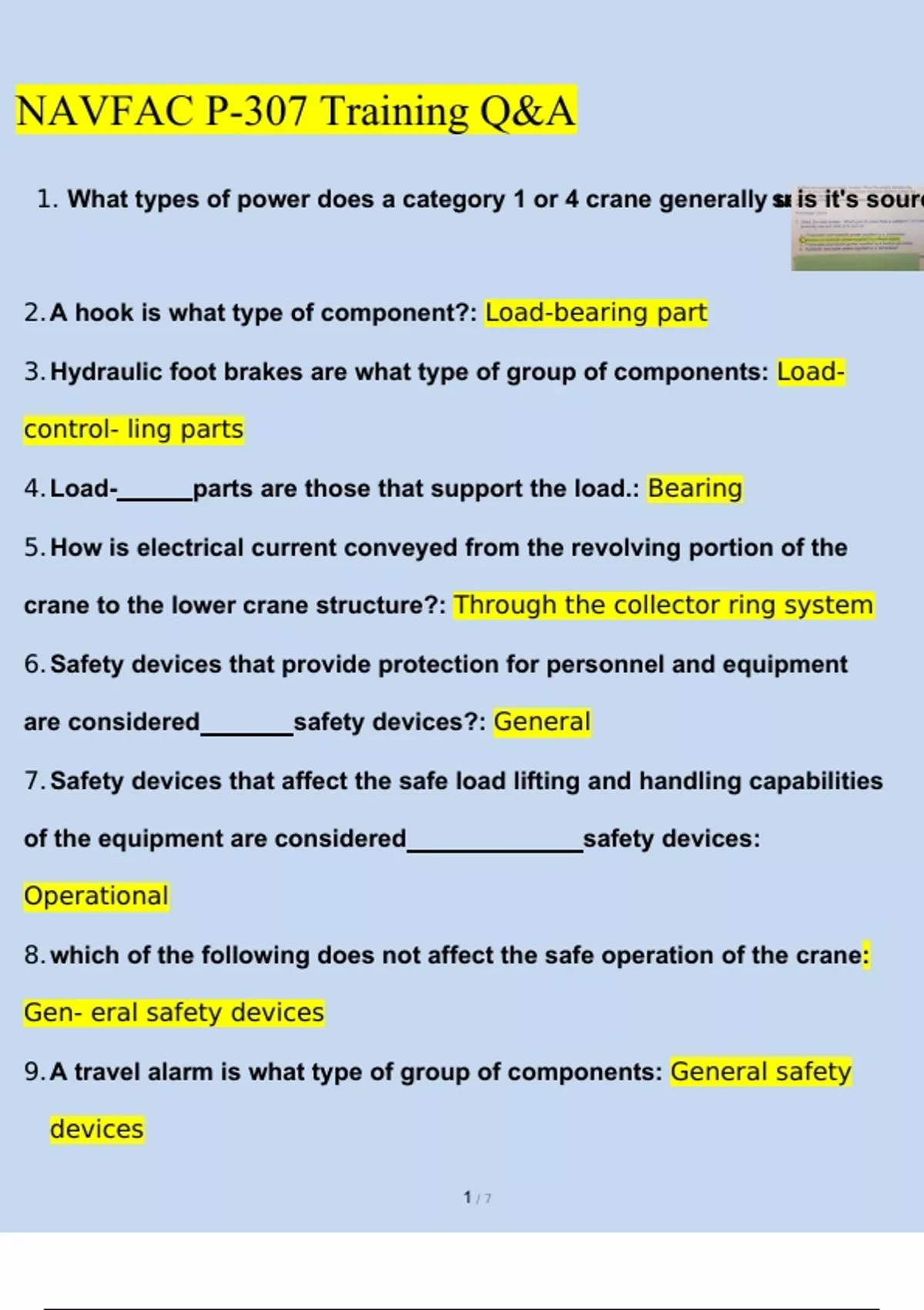 NAVFAC P-307 Training 2025 Latest Questions & Answers Updated Correctly ...