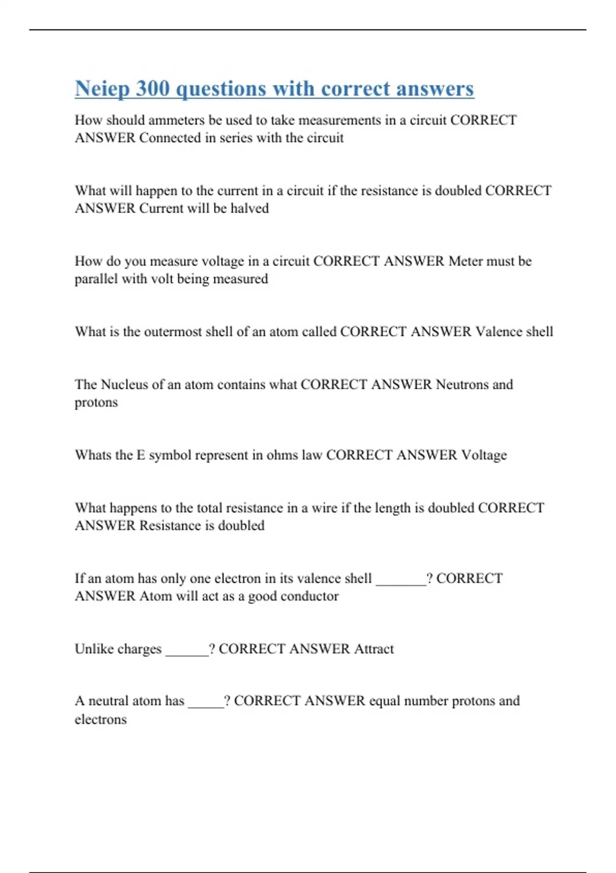 National Elevator Industry Educational Program's (NEIEP) Tests Bundle ...