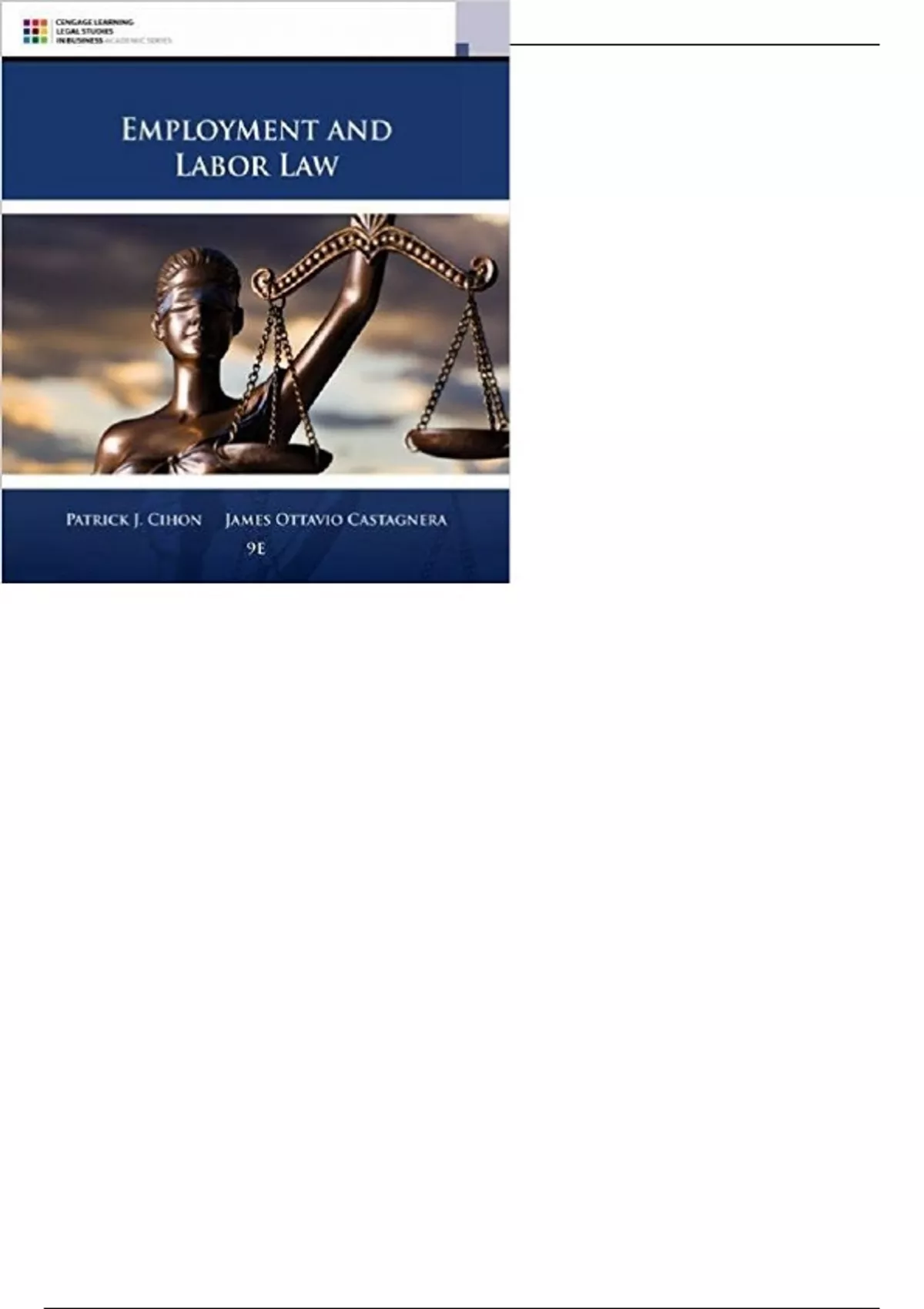 Employment And Labor Law 9th Edition by Patrick J. Cihon - Test Bank ...