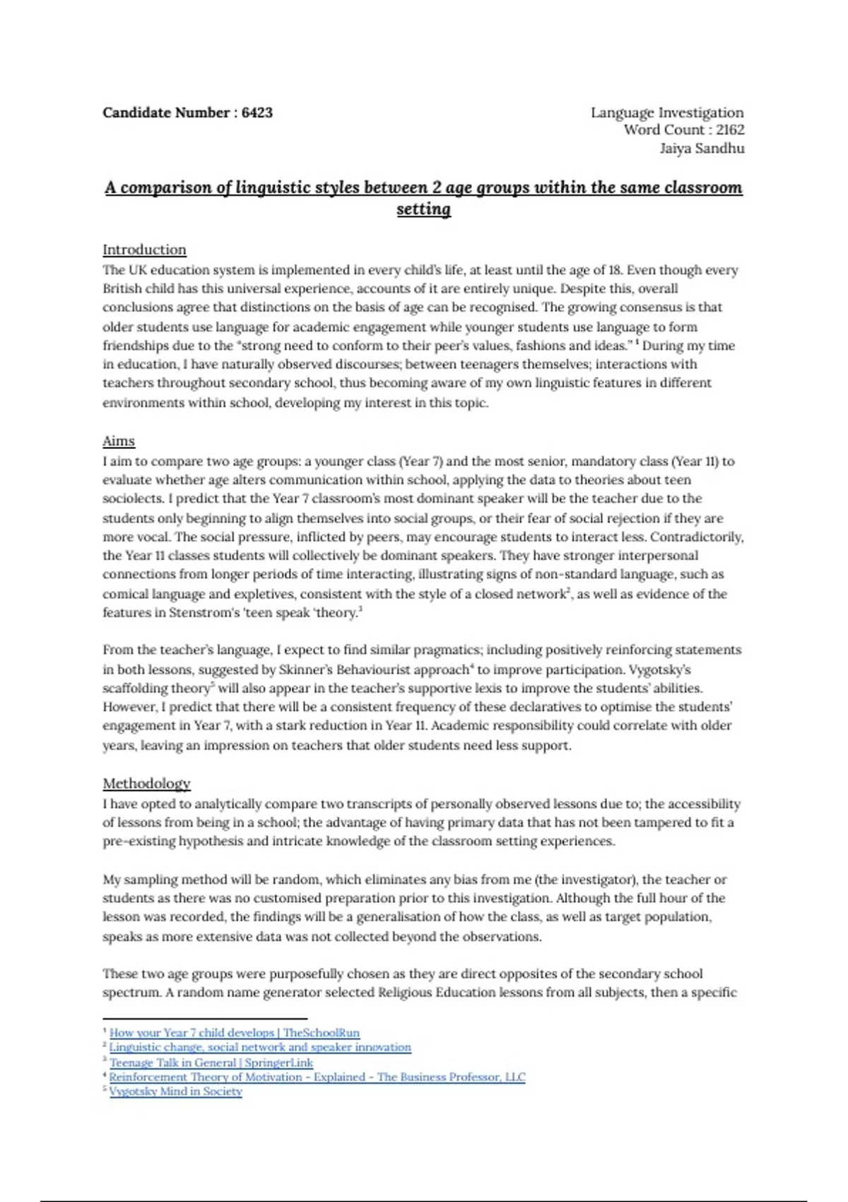 AQA A Level English Language - Language Investigation (2000 words ...