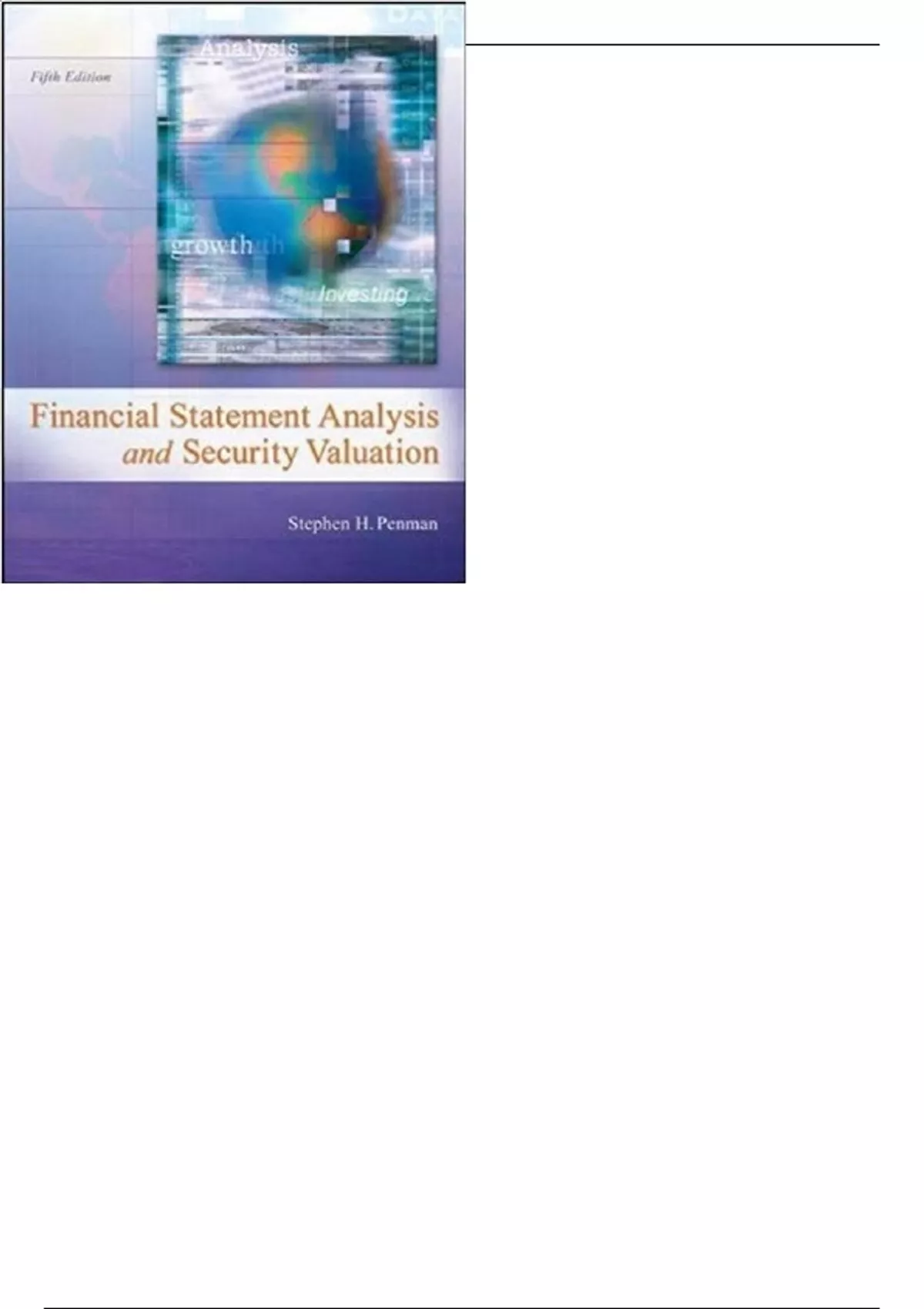 Financial Statement Analysis And Security Valuation 5th Edition by ...