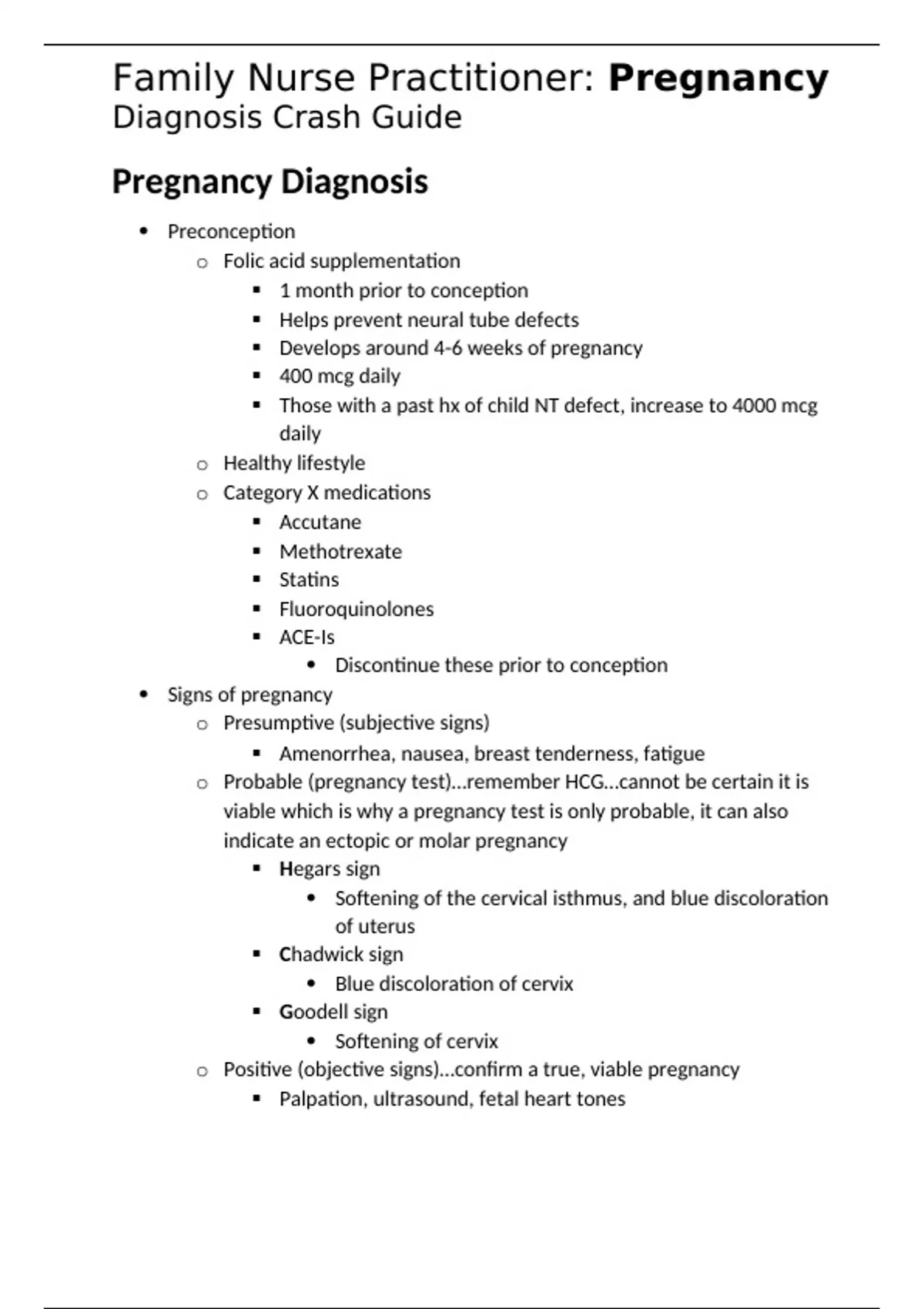 Obstetrics crash study guide for FNP board exam - Ancc - Stuvia US