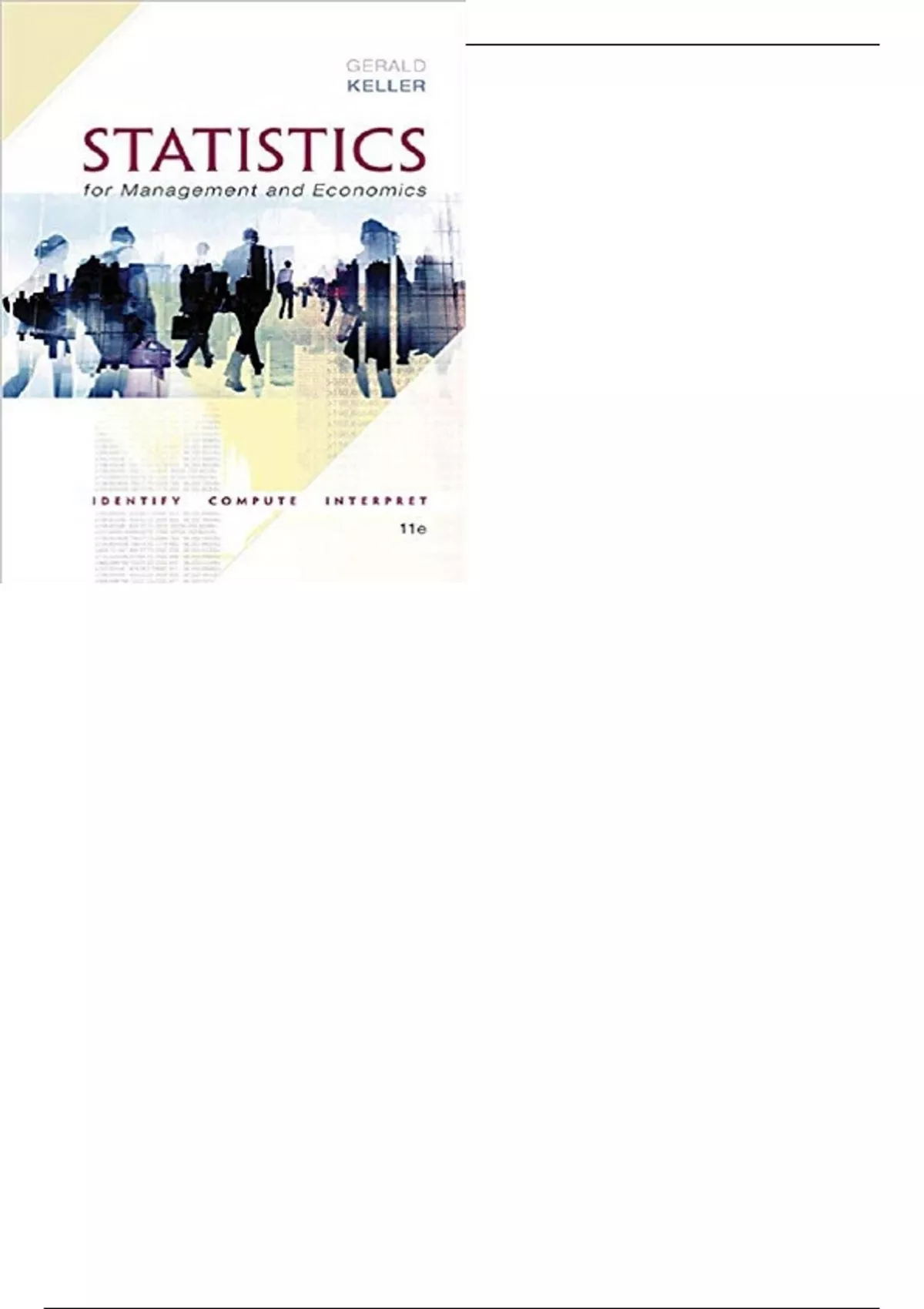 Statistics for Management And Economics 11th Edition By Keller -Test ...