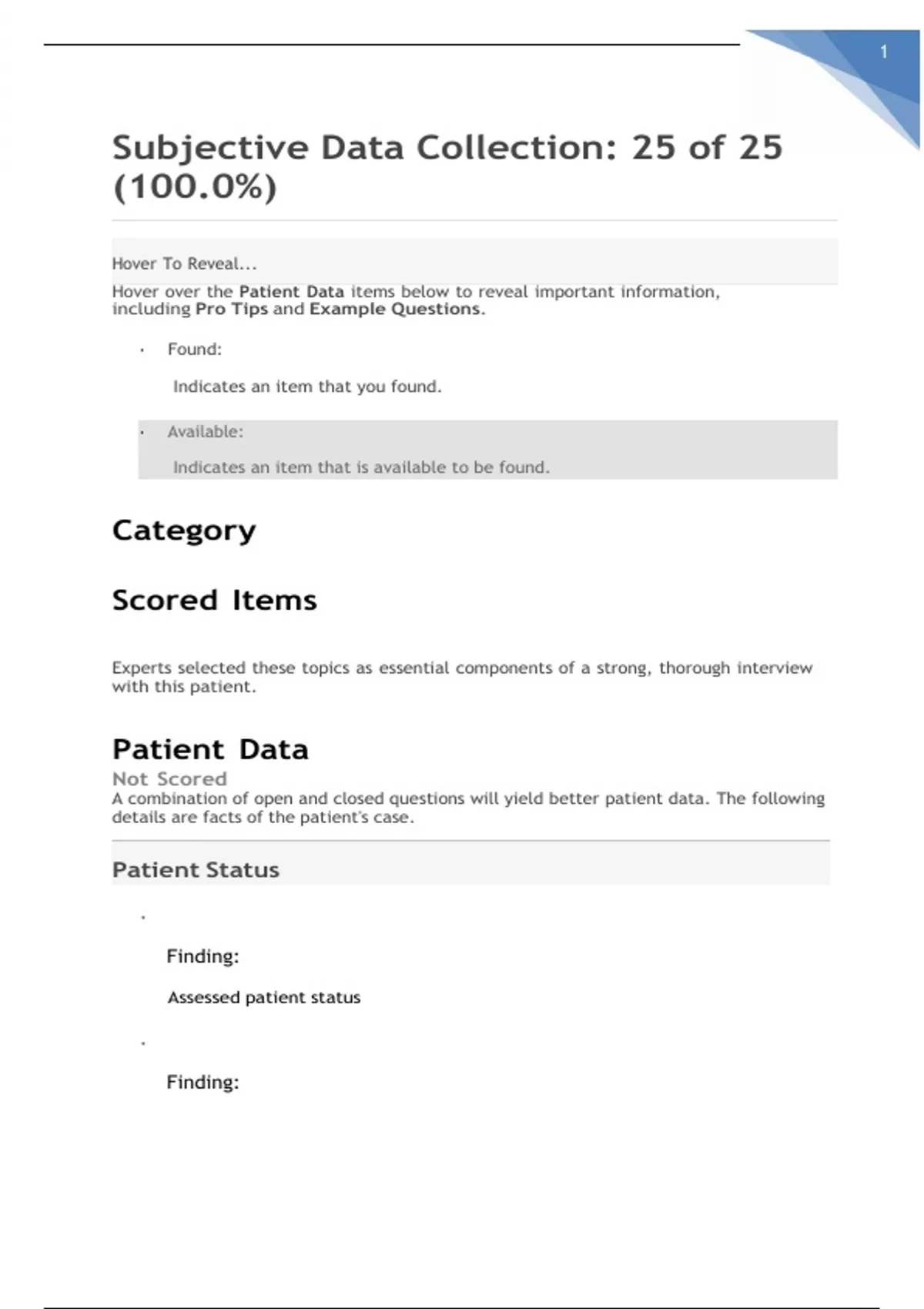 BIOL 4130 Subjective Data Collection: 25 of 25 (100.0%) - BIOL 4130 ...