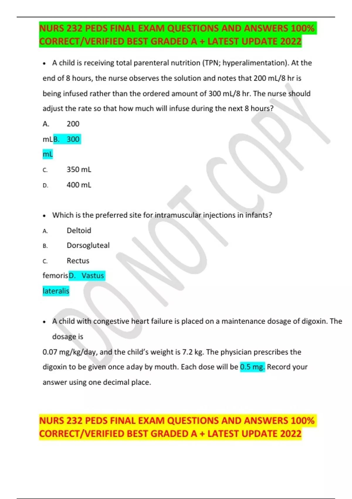 A child is receiving total parenteral nutrition (TPN; hyperalimentation ...