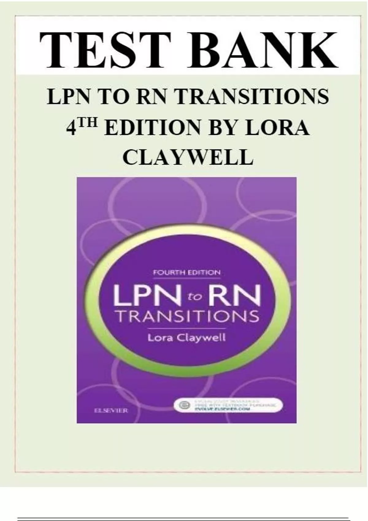 LPN to RN TRANSITIONS 4TH EDITION BY CLAYWELL Questions and Answers ...