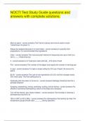 NOCTI Test Study Guide questions and answers with complete solutions ...