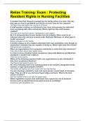 Relias Training: Exam : Protecting Resident Rights in Nursing ...