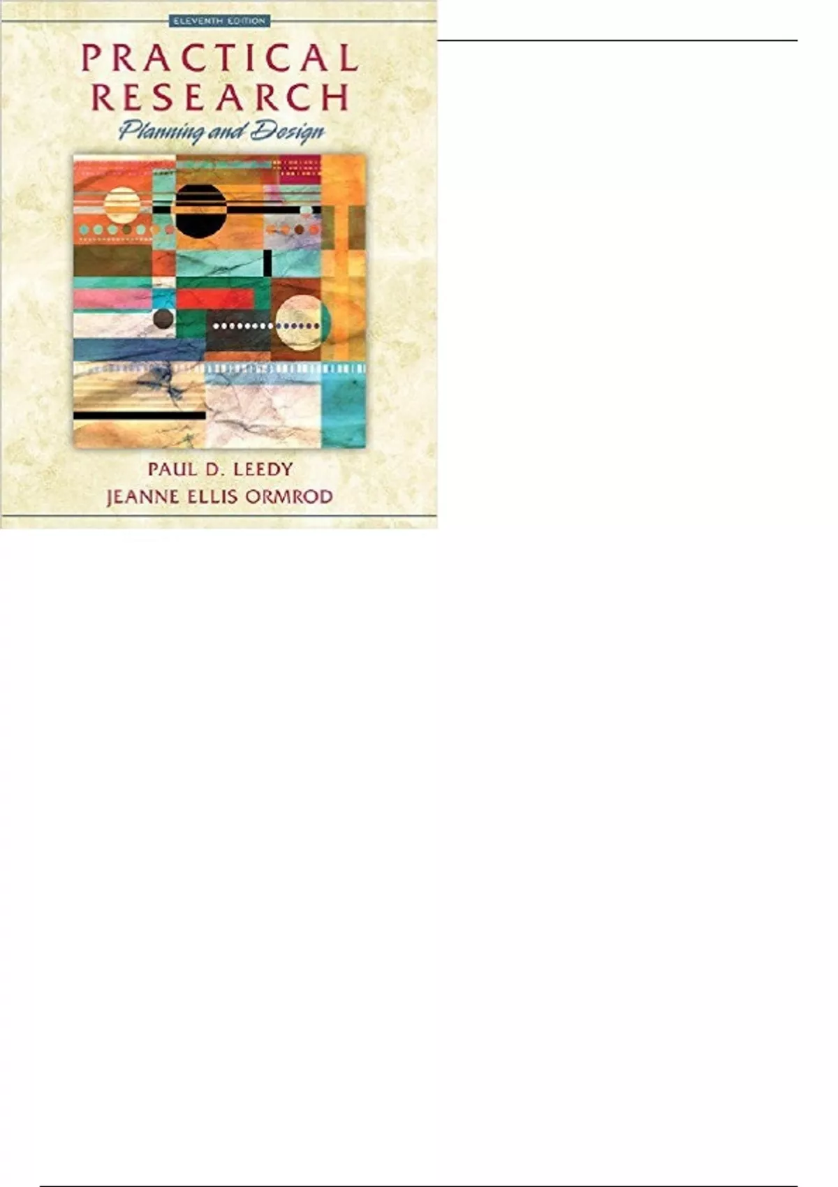 Practical Research Planning And Design 11th Edition by Paul D. Leedy ...