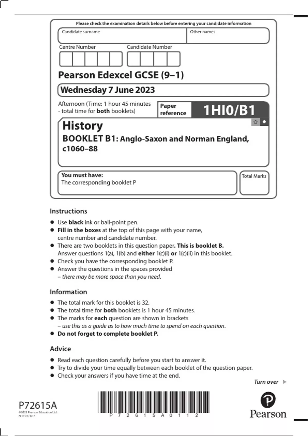 Edexcel gcse history b1 anglo saxon and norman england c1060 88 june ...