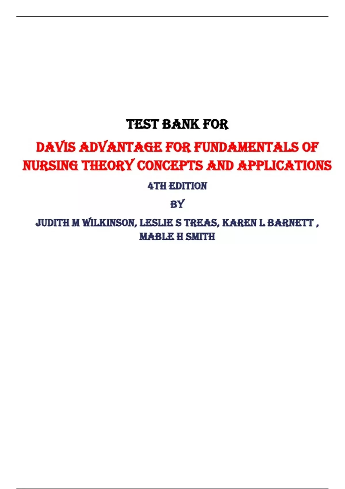 Davis Advantage for Fundamentals of Nursing Theory Concepts and ...