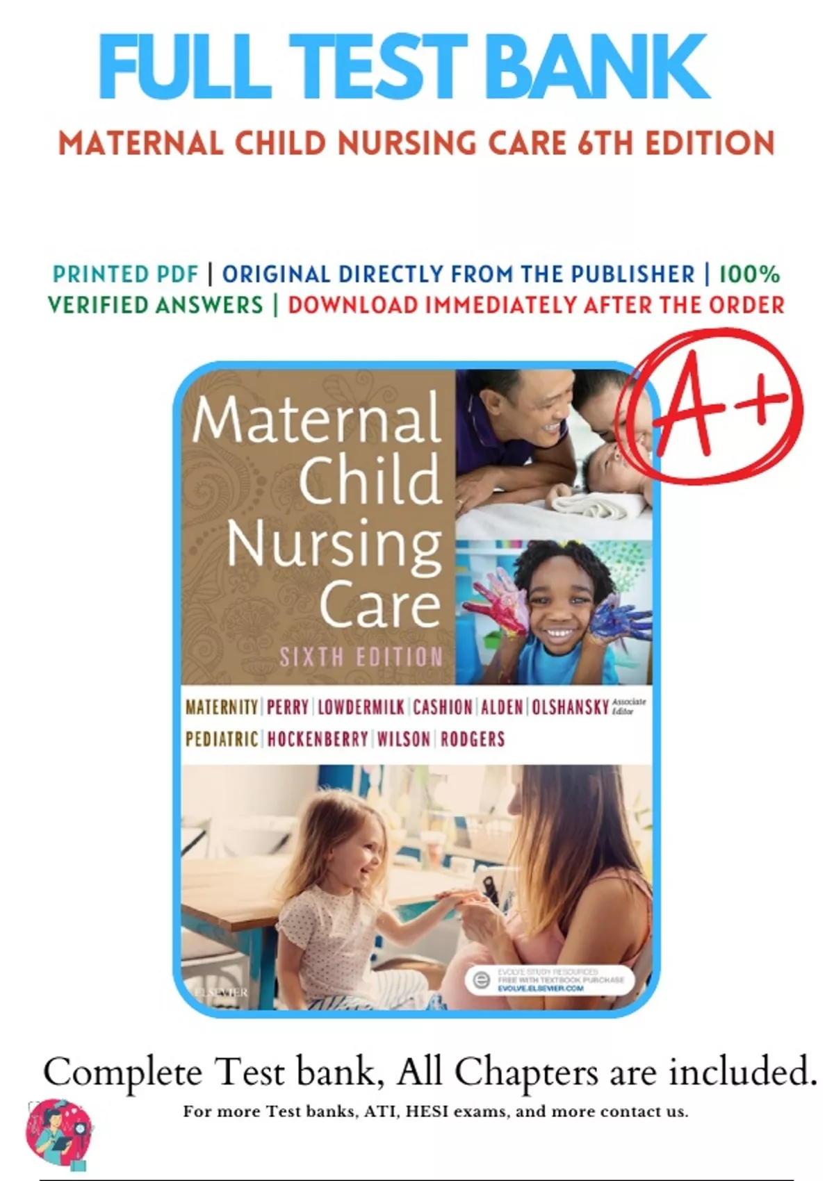 Test Bank Maternal Child Nursing Care 6th Edition Shannon Perry Marilyn ...