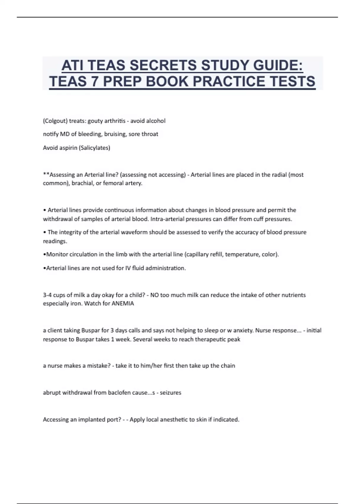 ATI TEAS SECRETS STUDY GUIDE: TEAS 7 PREP BOOK PRACTICE TESTS - ATI ...