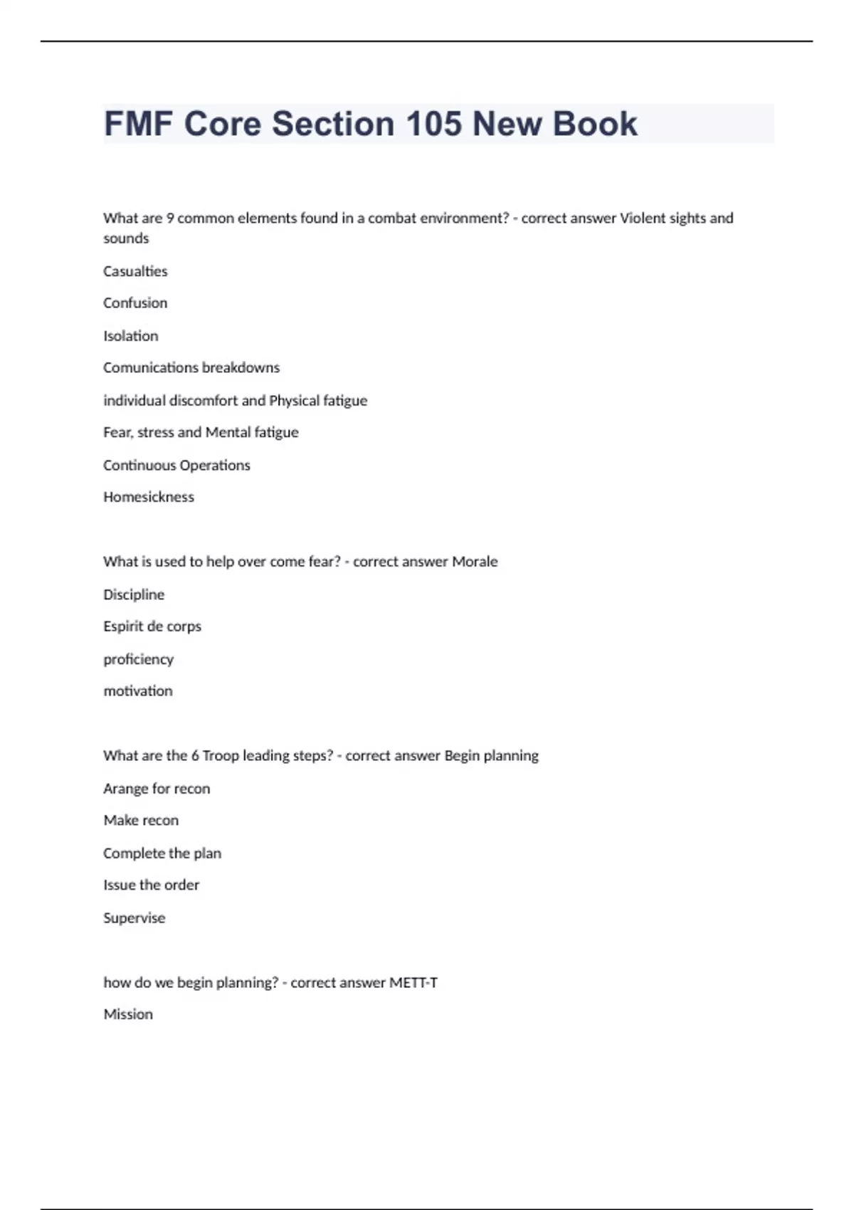 FMF Core Section 105 New Book 2023/2024 passed - FMF - Stuvia US