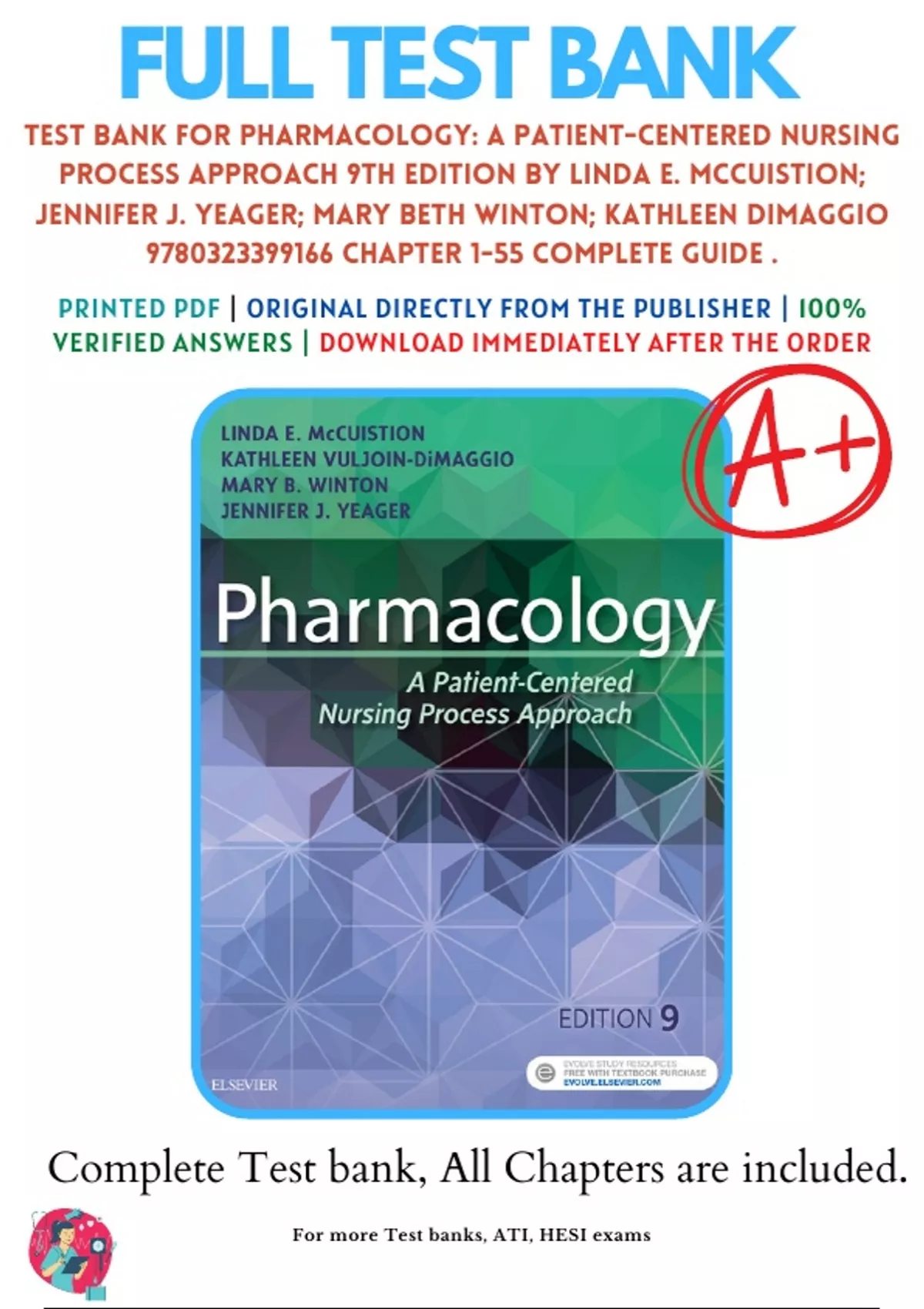 Test Bank For Pharmacology: A Patient-Centered Nursing Process Approach ...