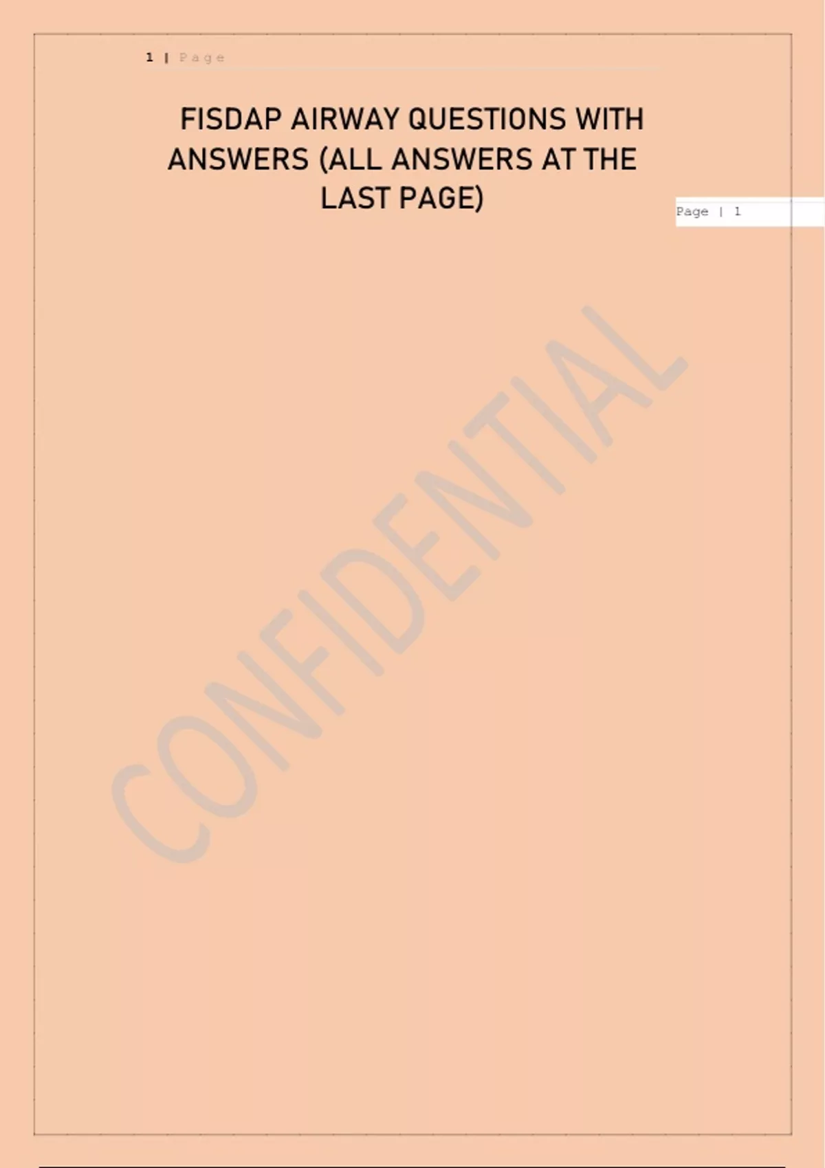 FISDAP AIRWAY QUESTIONS WITH ANSWERS - FISDAP AIRWAY - Stuvia US