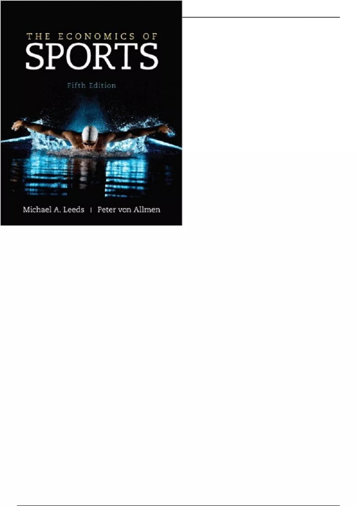 The Economics of Sports 5th Edition By Michael A. Leeds -Test Bank ...