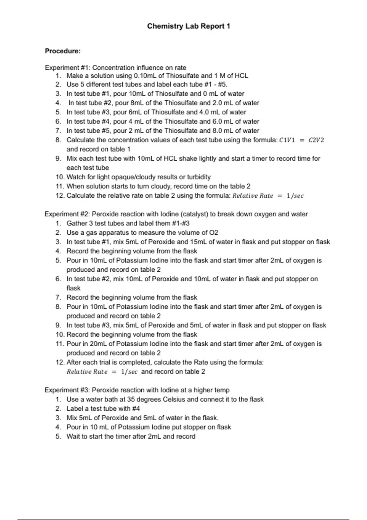 CHEM 104 LAB REPORTS/EXAM 1-8 COMPLETED, A+ GRADE - CHEM 104 - Stuvia US