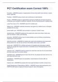 PCT Certification exam Correct 100% Providers - ANSWER people or ...