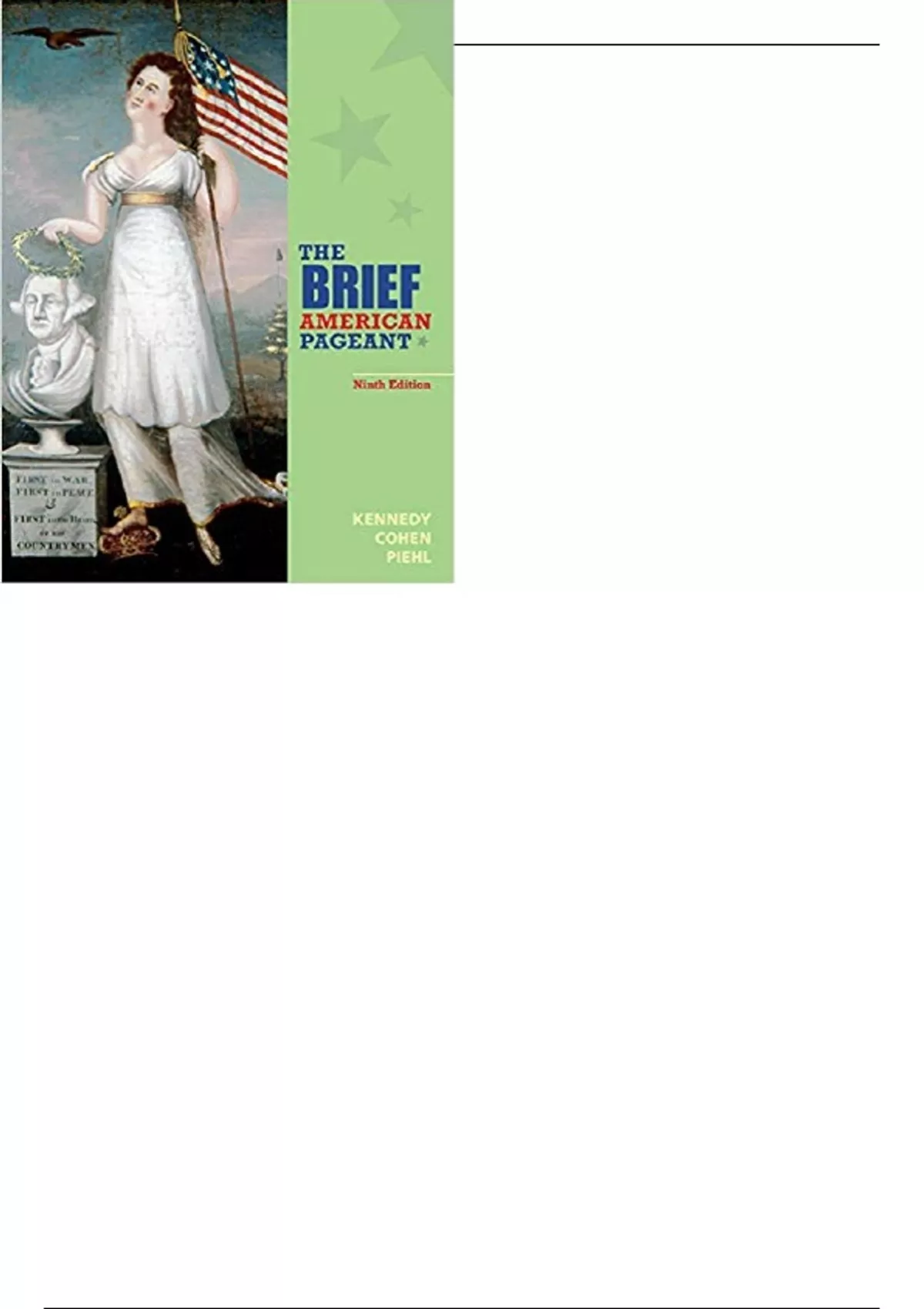 The Brief American Pageant A History of the Republic 9th Edition by ...