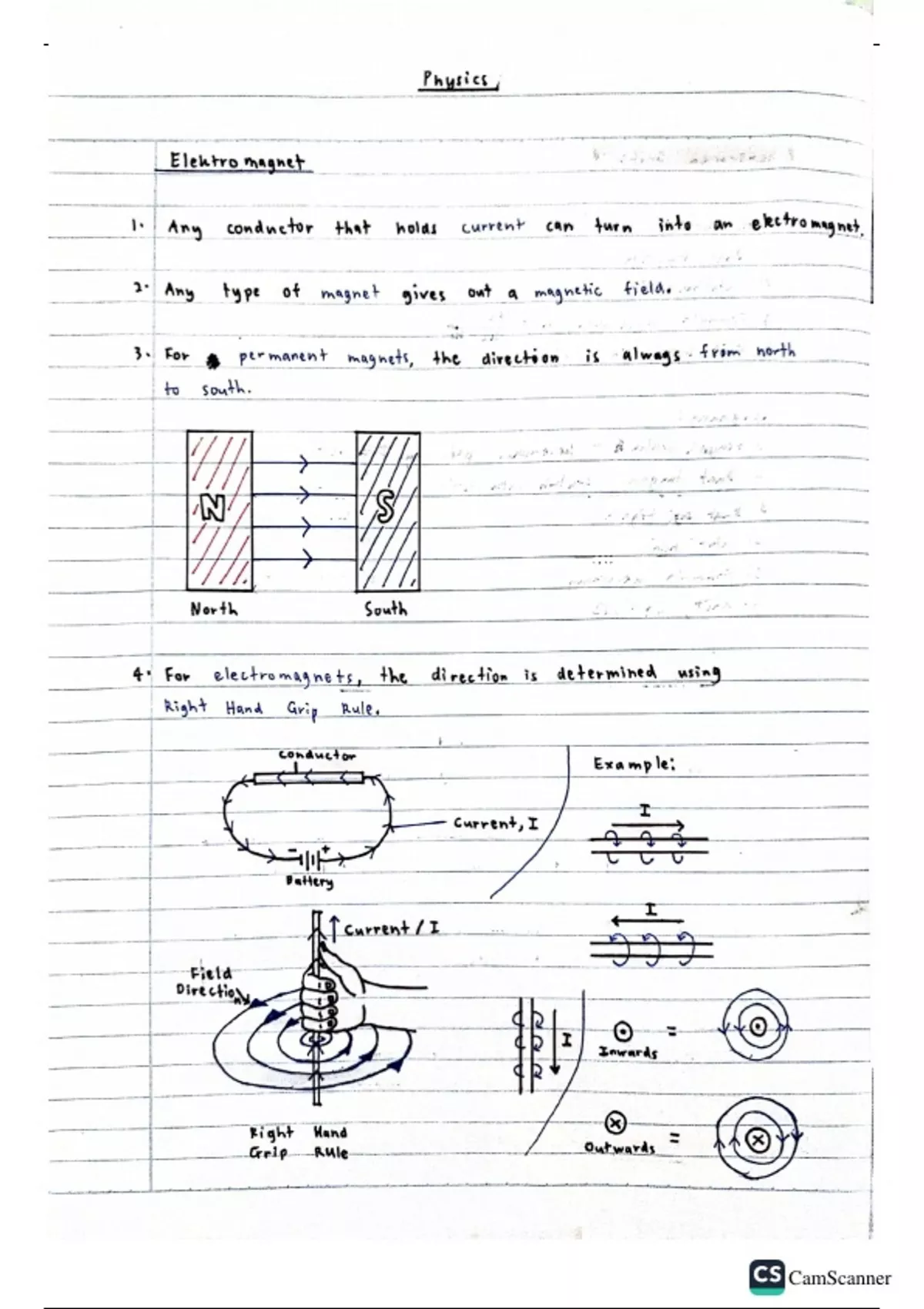 Physics - Electromagnet (Definition, Fleming Hand Rule, Electromagnetic ...