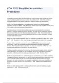 CON 2370 Simplified Acquisition Procedures Exam Questions And Answers ...