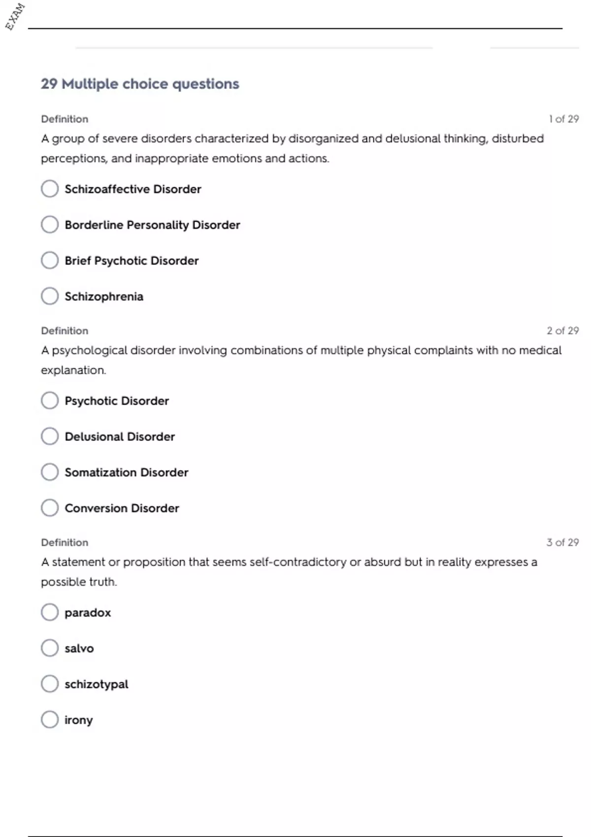 LCSW LICENSED CLINICAL SOCIAL WORK PRACTICE EXAM QUESTIONS WITH