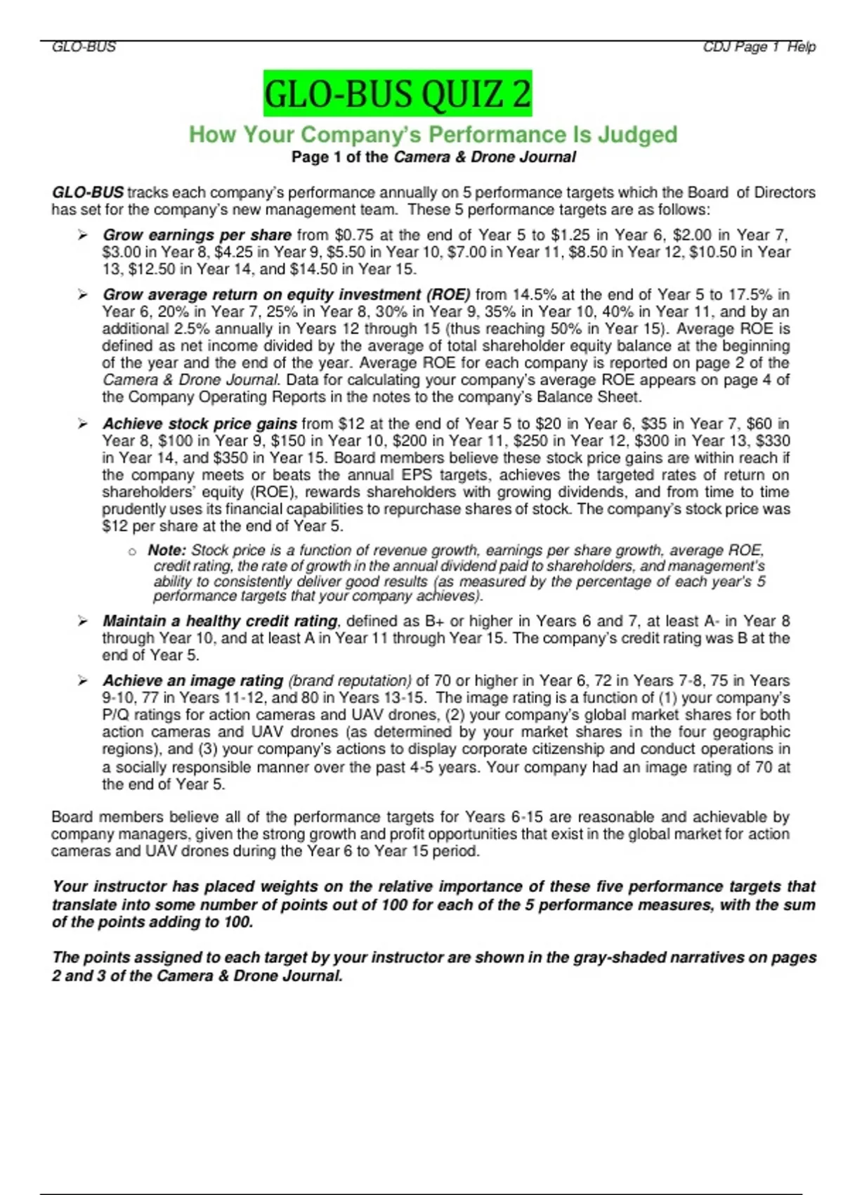 GLO-BUS QUIZ 2 Exam QUESTIONS & ANSWERS 2024 ( A+ GRADED 100% VERIFIED ...