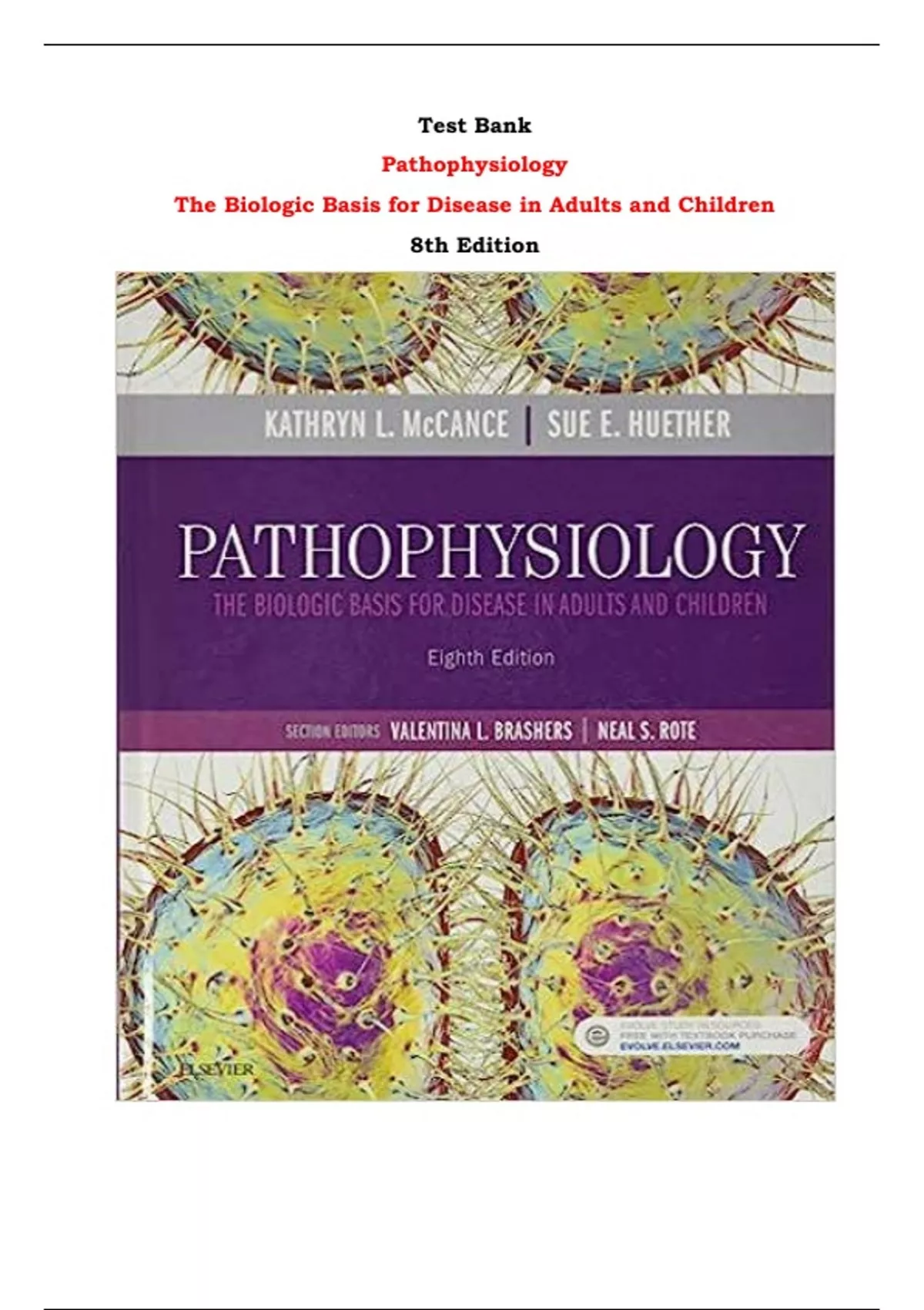 Test Bank For Pathophysiology The Biologic Basis for Disease in Adults ...