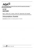 AQA GCSE HISTORY Paper 1 Section A/D: America, 1920–1973: Opportunity ...