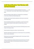 CJIS Recertification Test Review with Correct Answers - Cjis - Stuvia US
