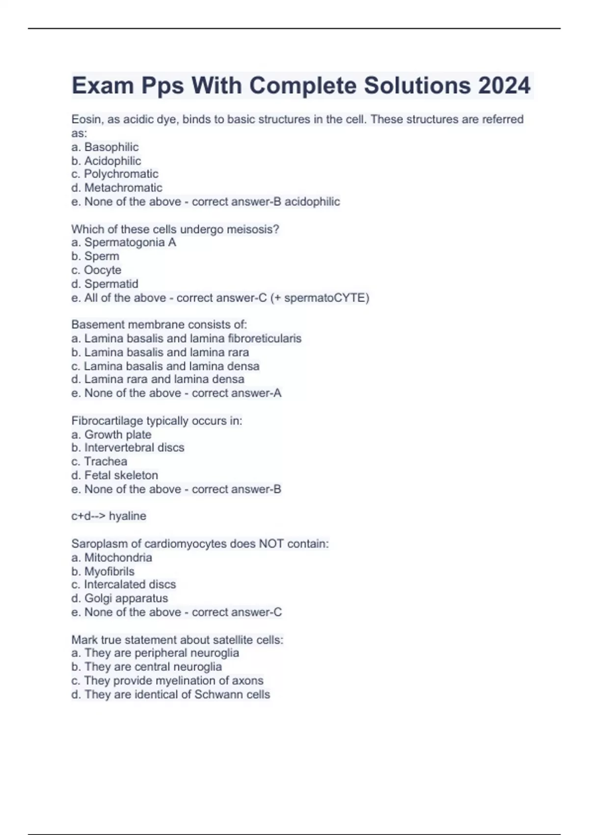 Exam Pps With Complete Solutions 2024 - Pps - Stuvia US