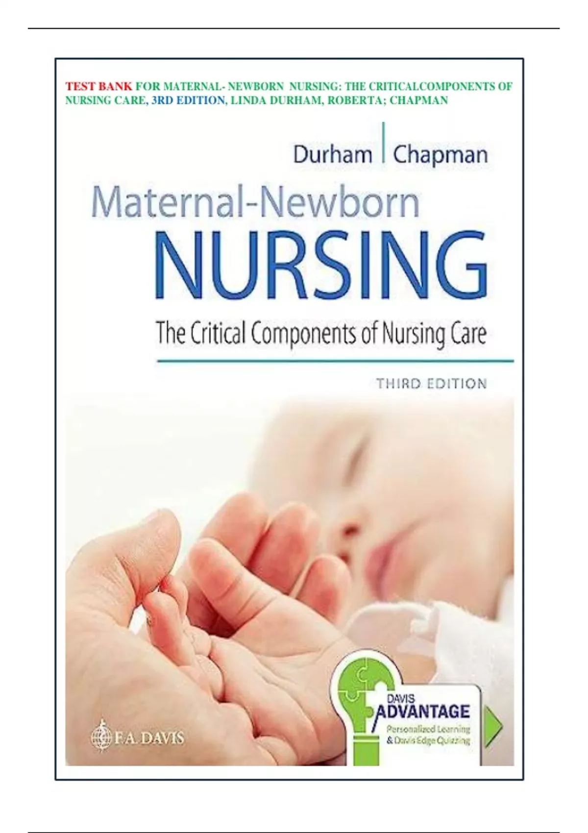 Test Bank for Maternal-Newborn Nursing: The Critical Components of ...