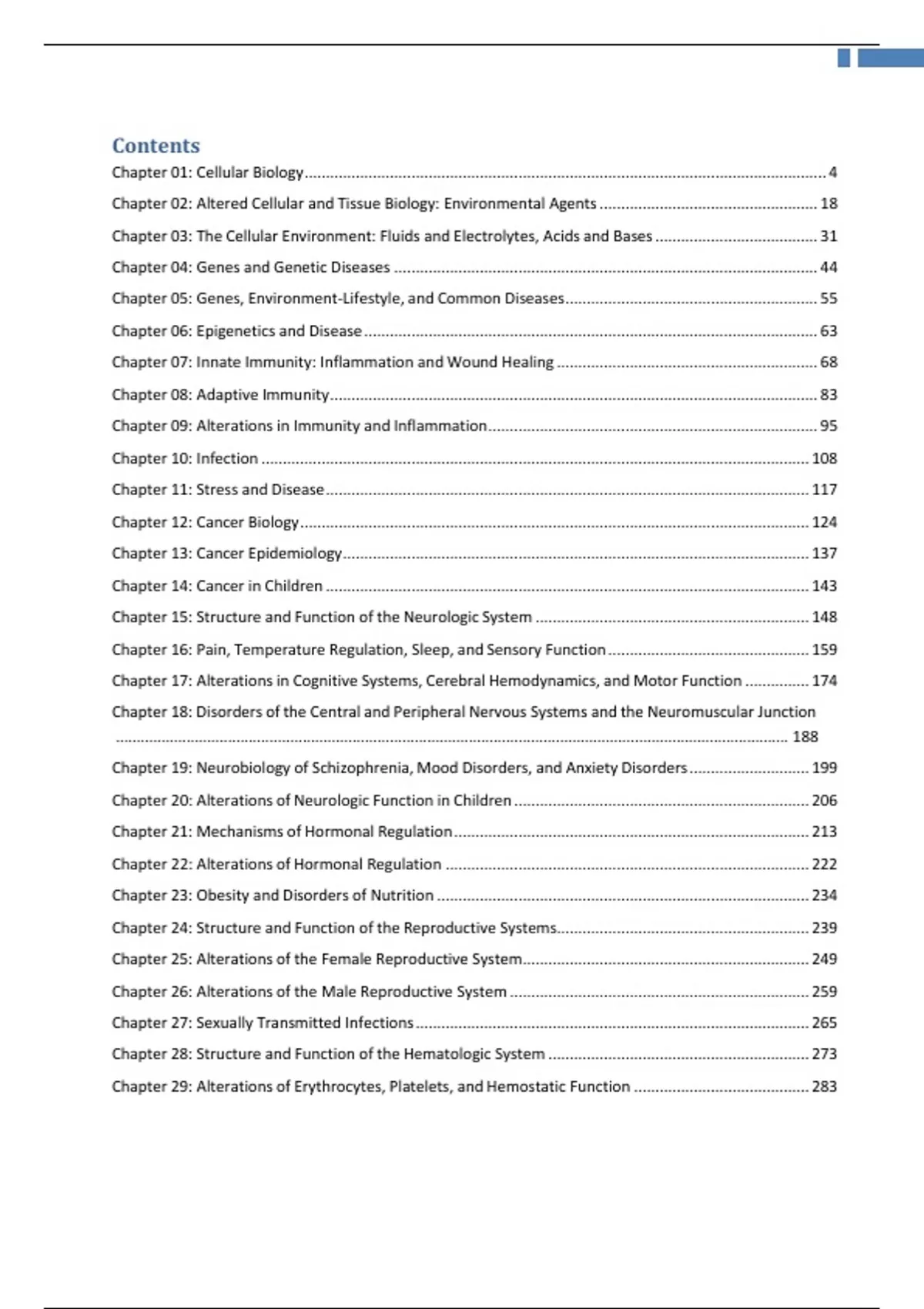 TEST BANK FOR MCCANCE: PATHOPHYSIOLOGY THE BIOLOGIC BASIS FOR DISEASE ...