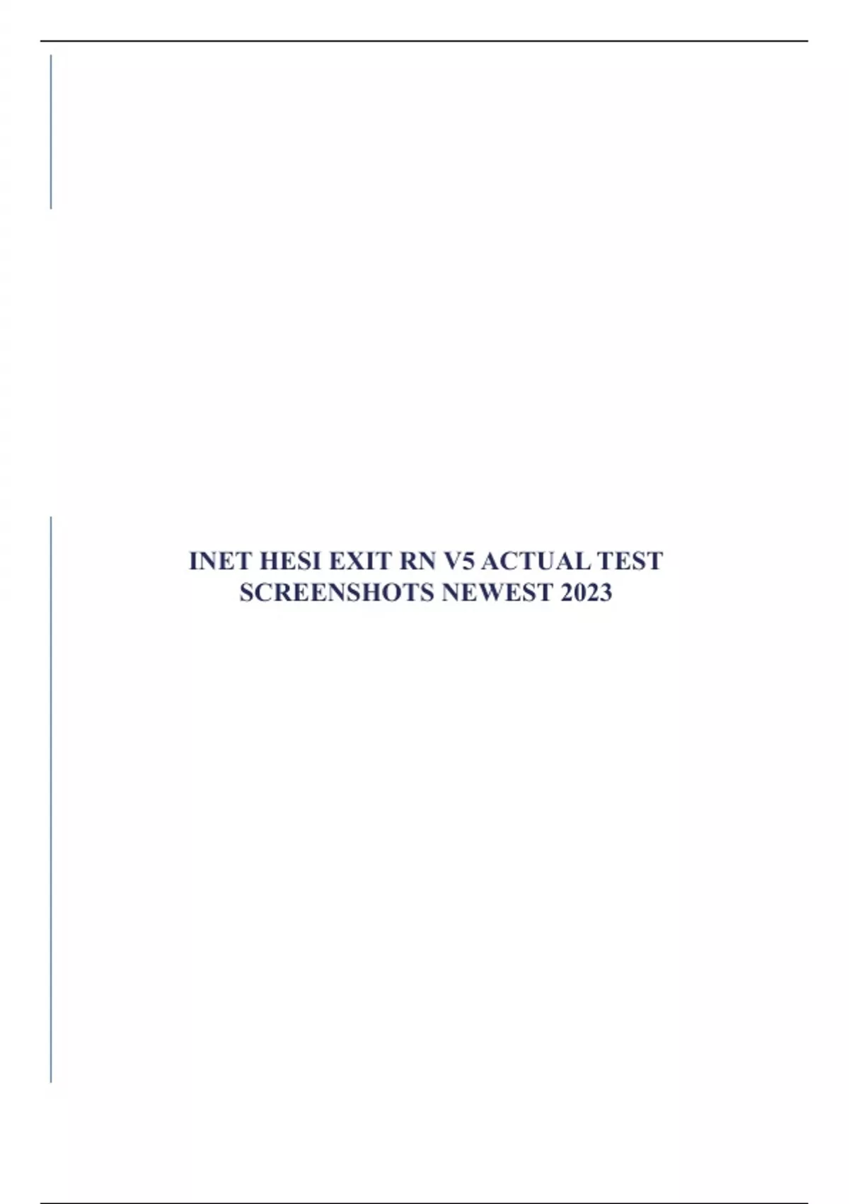 INET HESI EXIT RN V5 ACTUAL TEST SCREENSHOTS NEWEST 2023 - HESI INET ...