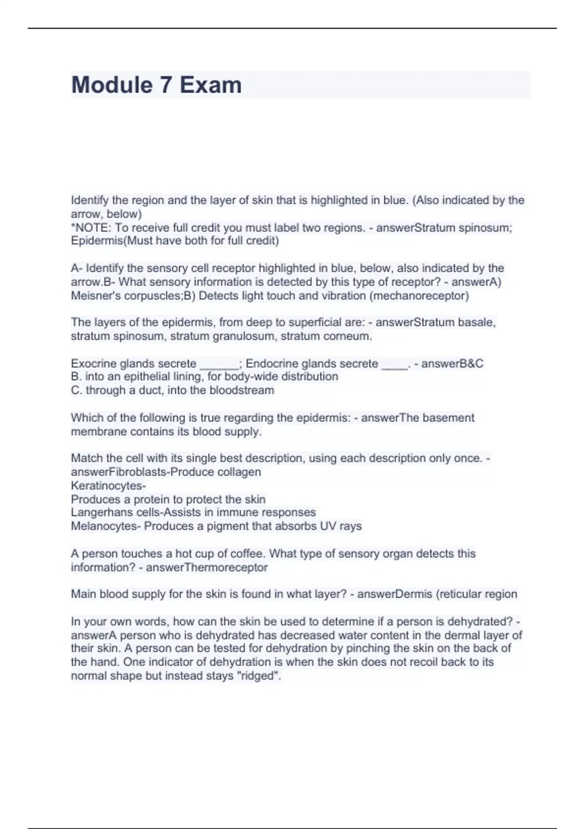 Module 7 Exam Questions and Answers 100% correct 2024 - Portage ...