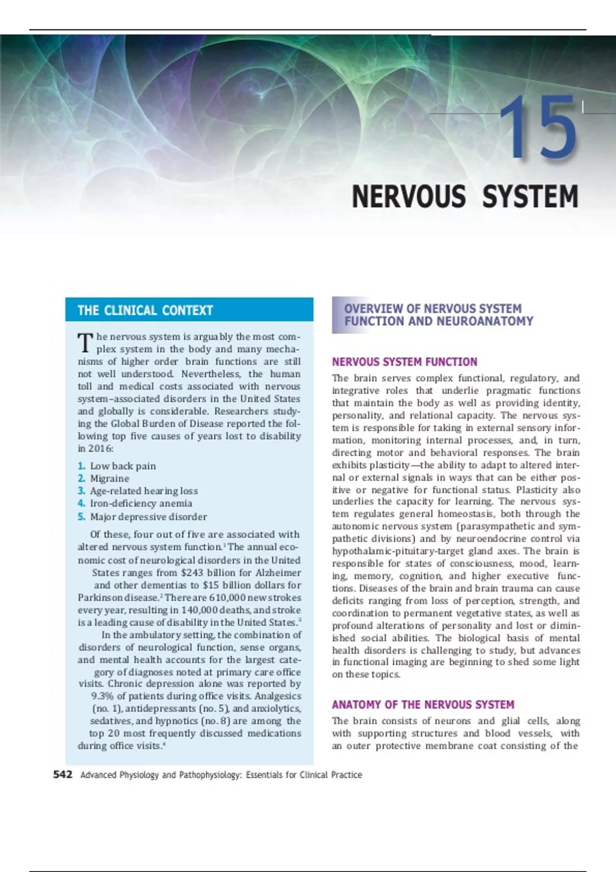 Summary 15 NERVOUS SYSTEM - 15 NERVOUS SYSTEM - Stuvia US