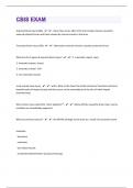 CBIS |244 Exam Questions And Answers| 37 Pages - CBIS - Stuvia US